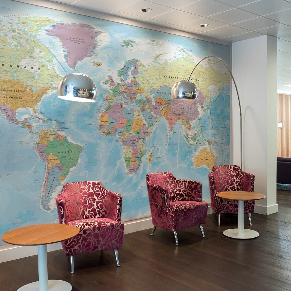 Custom Wall Maps - Selas Mapping Services