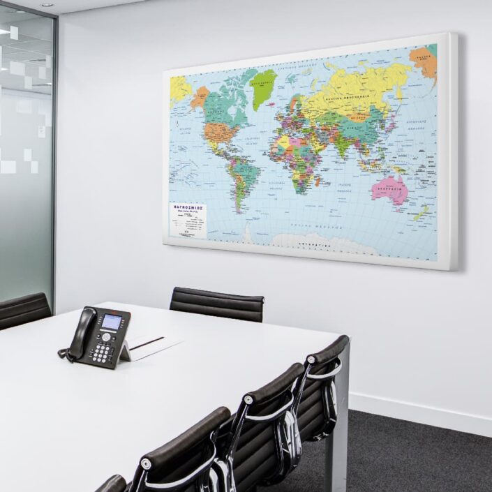 Custom Wall Maps - Selas Mapping Services