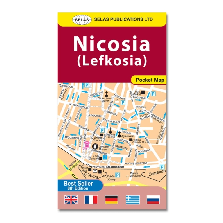 Pocket Street Map of Nicosia (in English) - Selas Mapping Services
